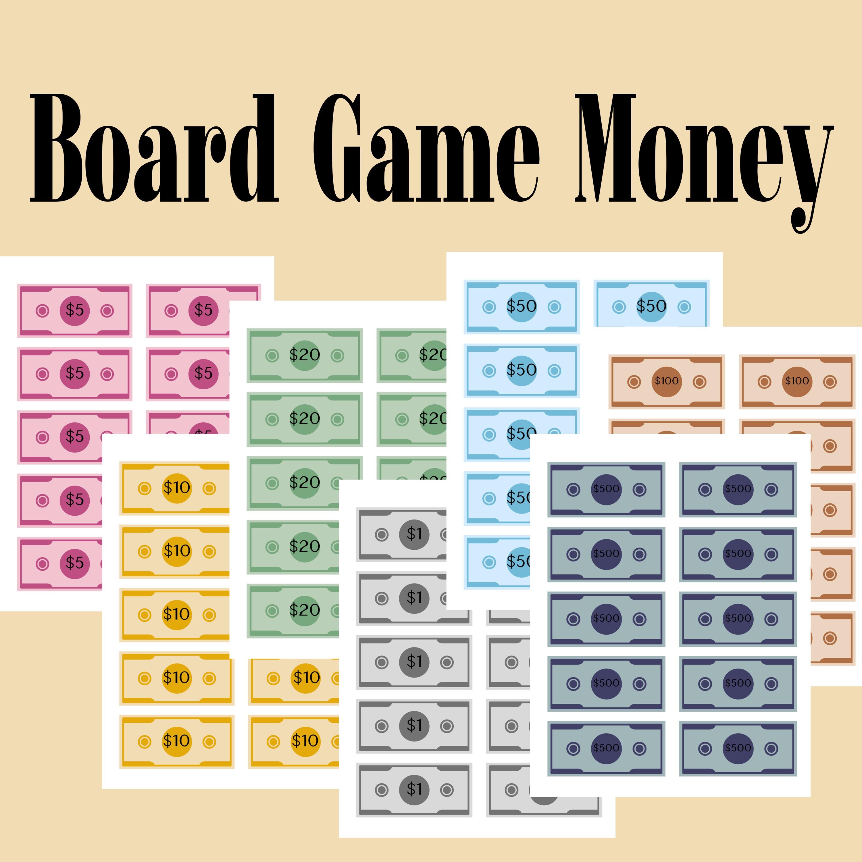 Game Board Money - Etsy