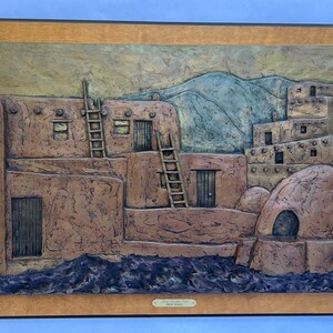 Philip Vickers - Taos Pueblos Two - Matrix Metal Art Sculpture - Etsy
