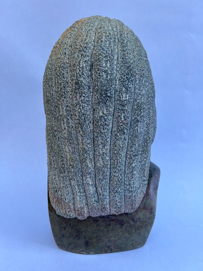 Denis Gatsi - Rasta Man - Shona Stone Carved Male Bust Handmade in ...