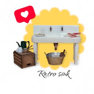 DIY Kit of a Vintage Miniature Kitchen Sink, Scale of 1:12. Perfect for ...