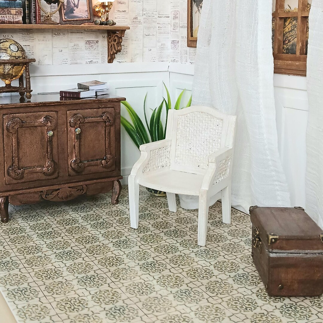 1:12 Scale Miniature Floor Tiles or Wall Ceramic for Dollhouses or ...