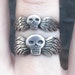 Taphophile Ring in Sterling Silver Memento Mori Skull - Etsy