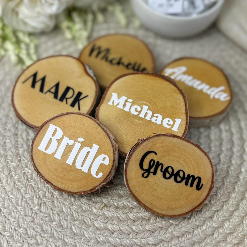 Rustic Birch Wood Tags - Etsy