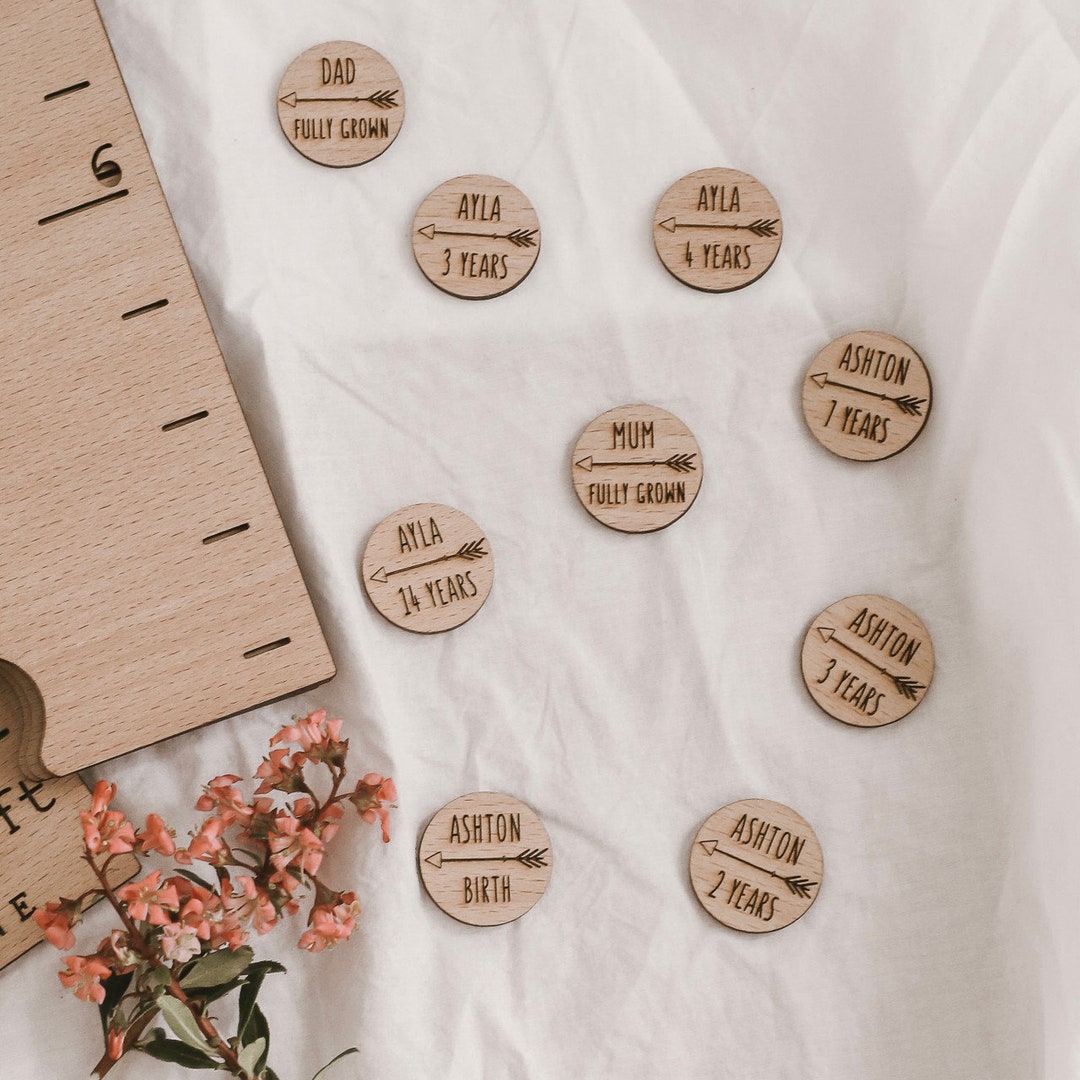 Height Chart Markers - Circle - Etsy Australia