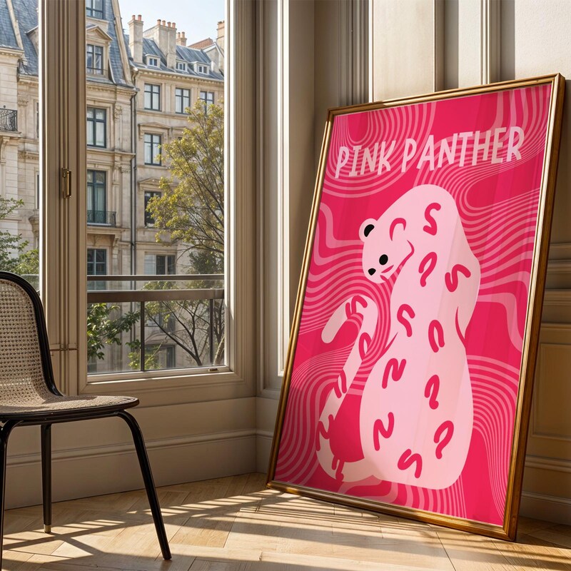 Pink Panther Poster - Etsy
