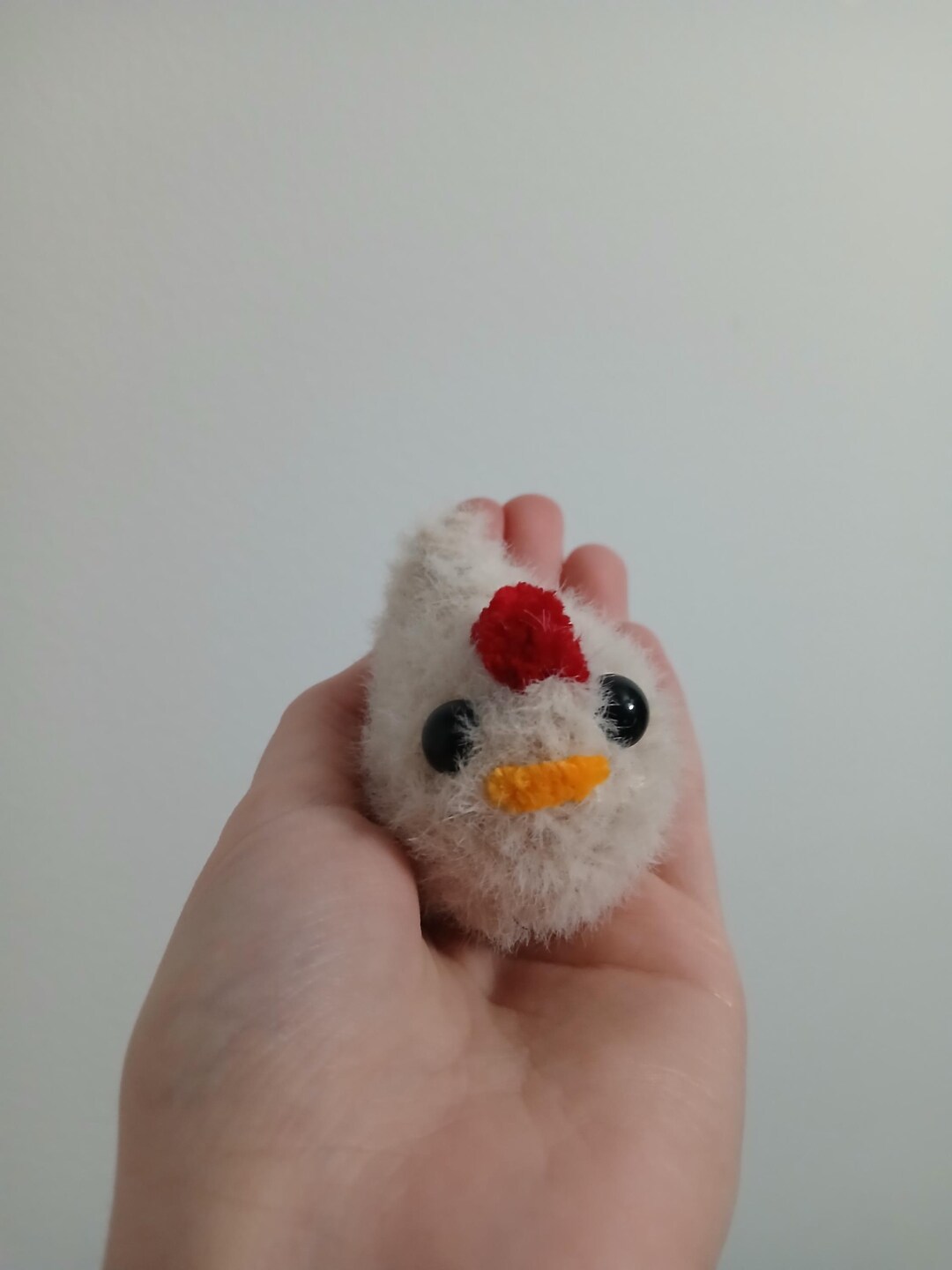 Fuzzy Pocket Hen Crochet Plush, Cute Amigurumi Gift, Micro Crochet ...