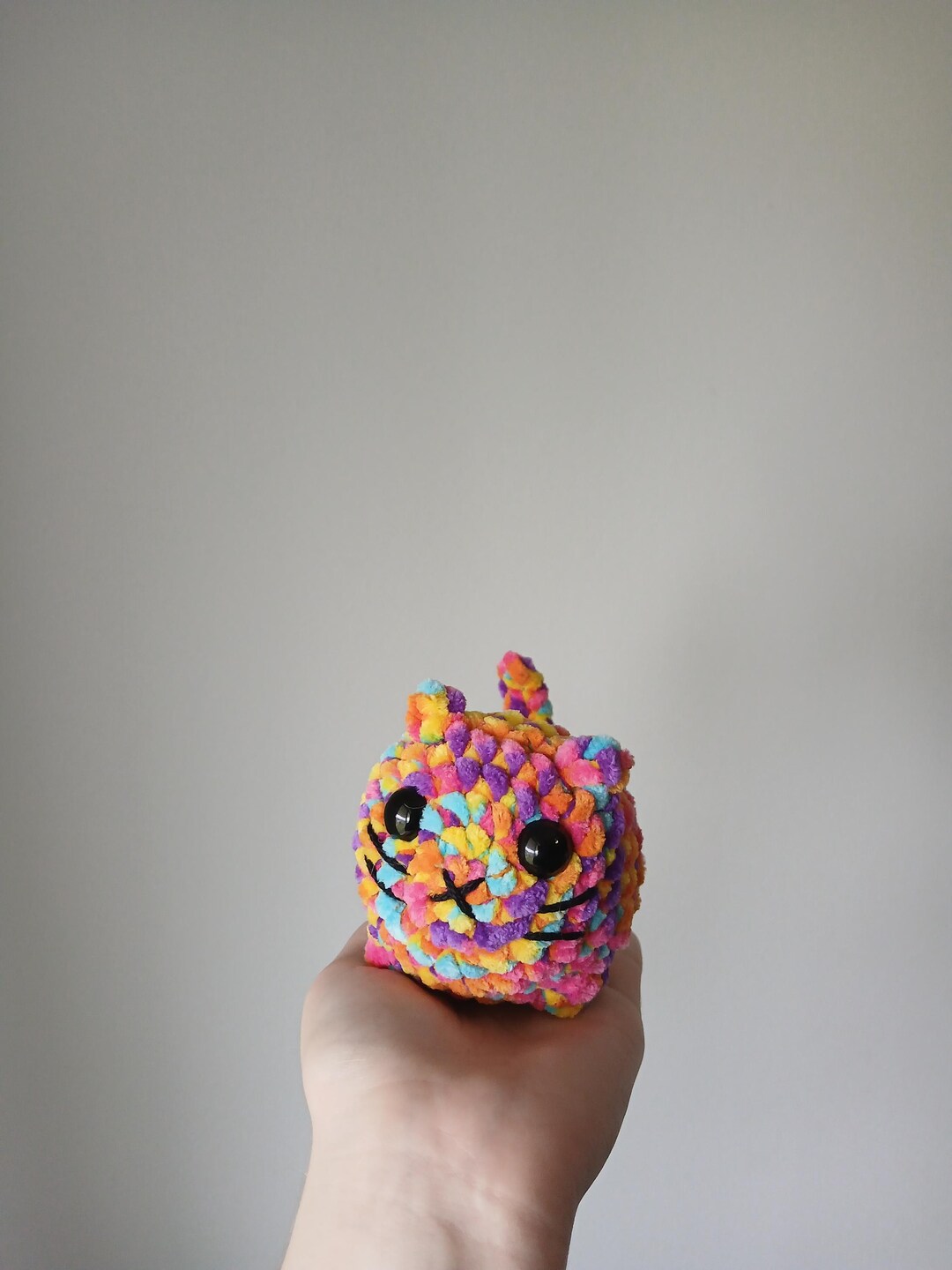 Cute Mini Loaf Cat Crochet Plush, Adorable Kitty Desk Buddy, Small ...
