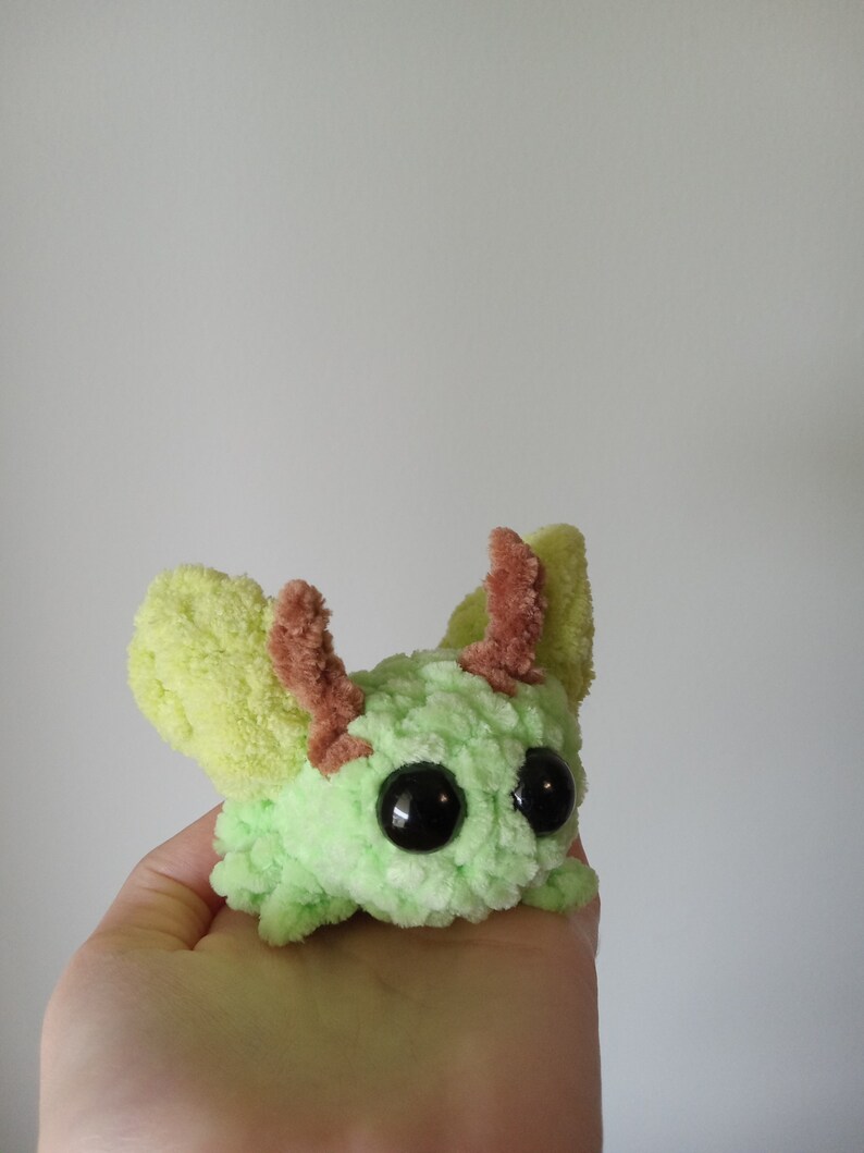 Cute Tiny Luna Moth Crochet Plush - Etsy