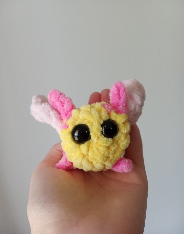 Cute Rosy Maple Moth Crochet Plush - Etsy
