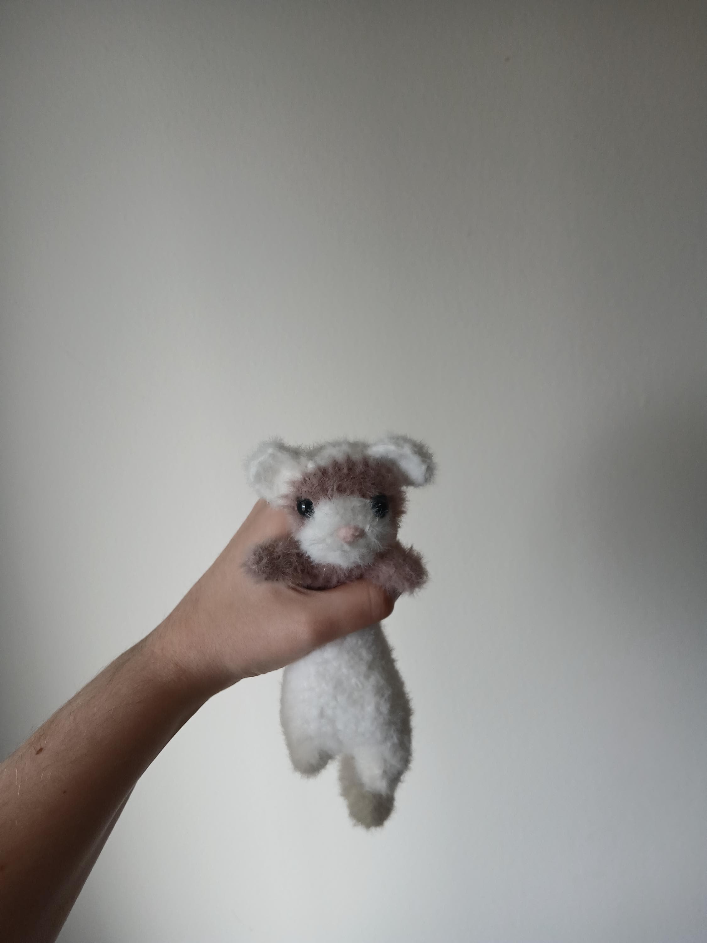 Crochet Weighted Ferret Plushie, Fuzzy Ferret Stuffed Animal - Etsy
