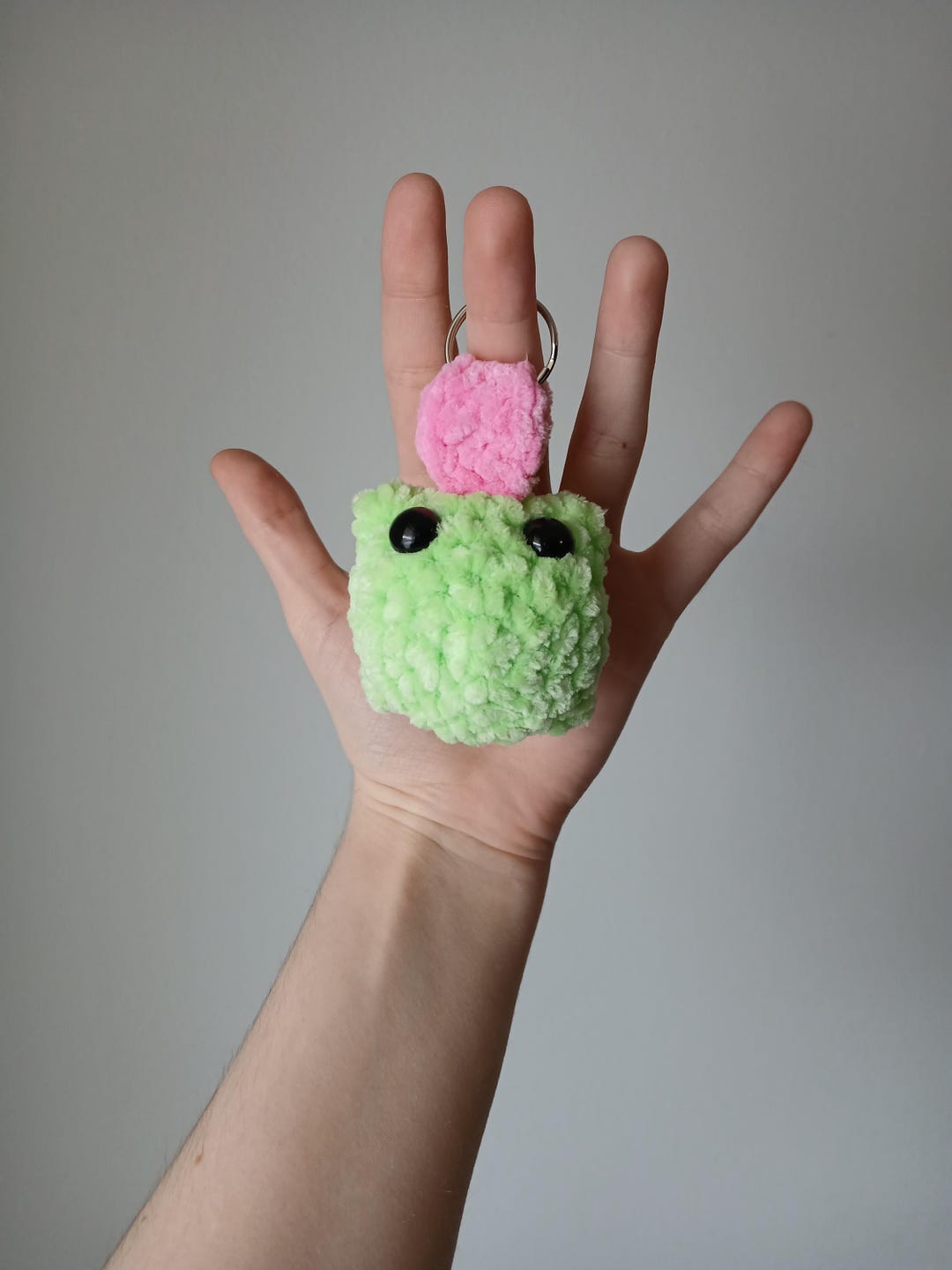 Frog Keychain Crochet Plush, Cute Accessory - Etsy