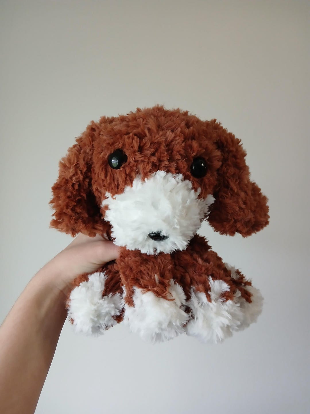 Cute and Fluffy Cavapoo Dog Crochet Plush - Etsy