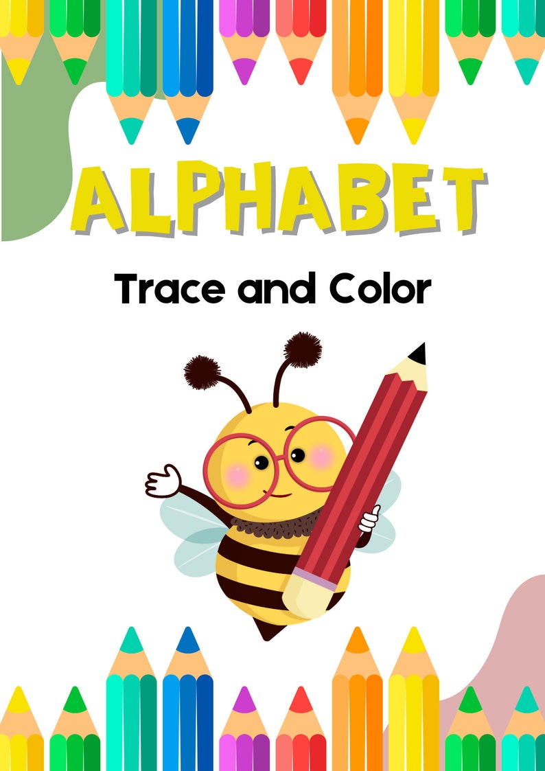 Alphabet Trace and Color, Tracing Letters, Coloring Animal, Abc Tracing ...