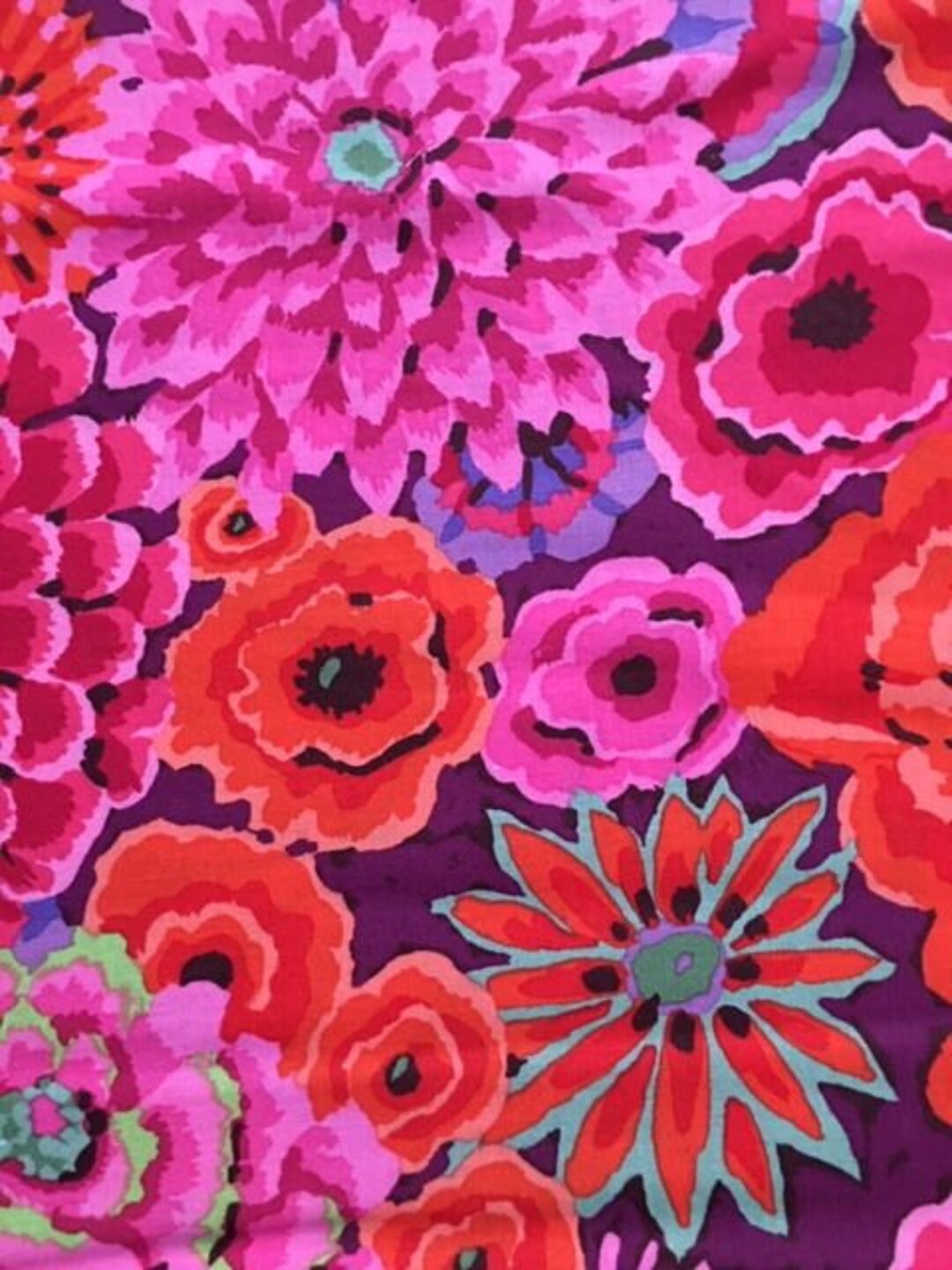 1 1/2 Yd. Bolt End. Enchanted in Rust by Kaffe Fassett - Etsy