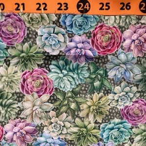 Botanical Succulents From in the Beginning BTY - Etsy