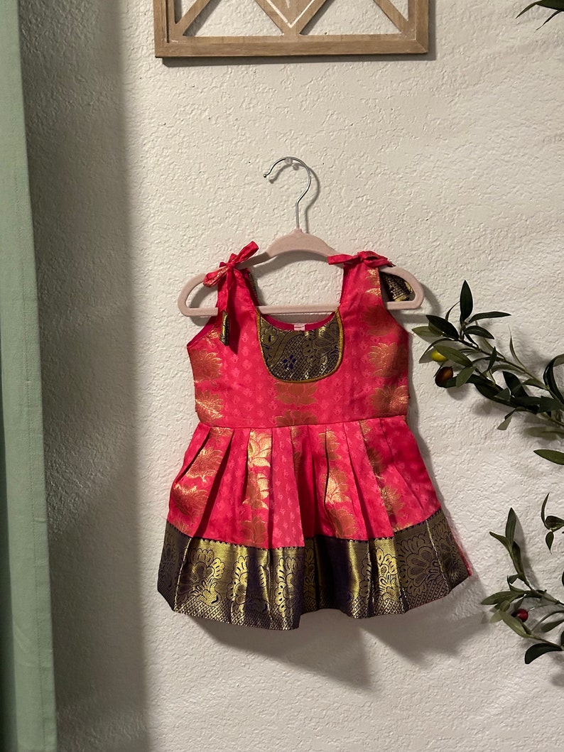 Baby Girl Ethnic Wear New Born Baby Indian Outfit Pattu Pavada ...