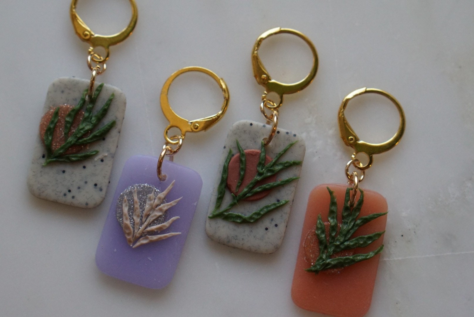 Fern Stitch Marker in Rust - Etsy