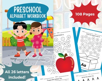 Letter of the Week Worksheets Printable, Alphabet Busy Book, Learning ...