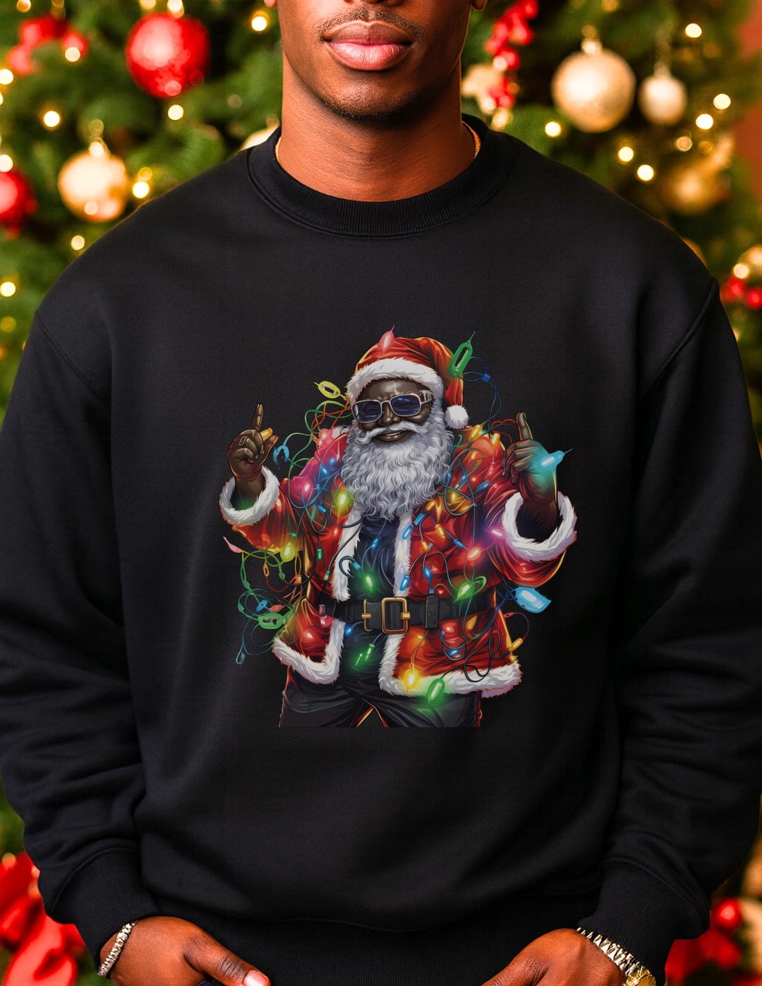 Dope Black Santa Sweatshirt Urban Melanin Christmas Gift - Etsy