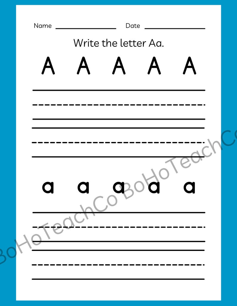 Letter of the Week Worksheets Printable, Alphabet Busy Book, Learning ...