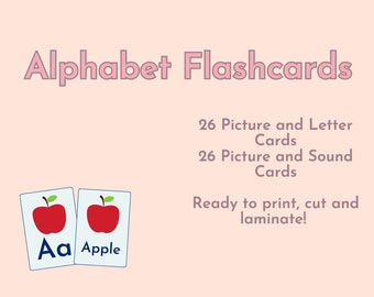 ABC Flashcards, Flashcards for Kids, Educational Printable Cards, Learn ...