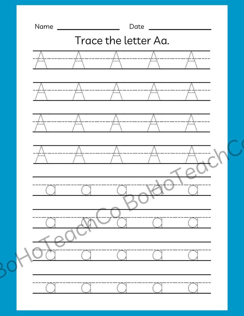 Letter of the Week Worksheets Printable, Alphabet Busy Book, Learning ...