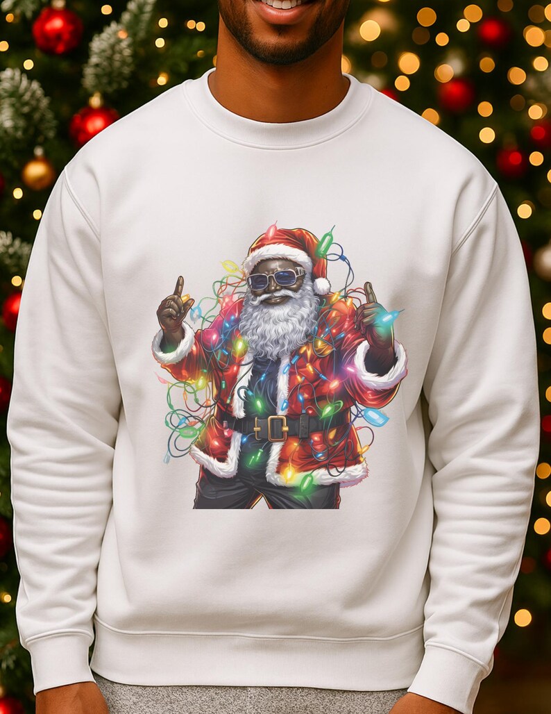 Dope Black Santa Sweatshirt Urban Melanin Christmas Gift - Etsy