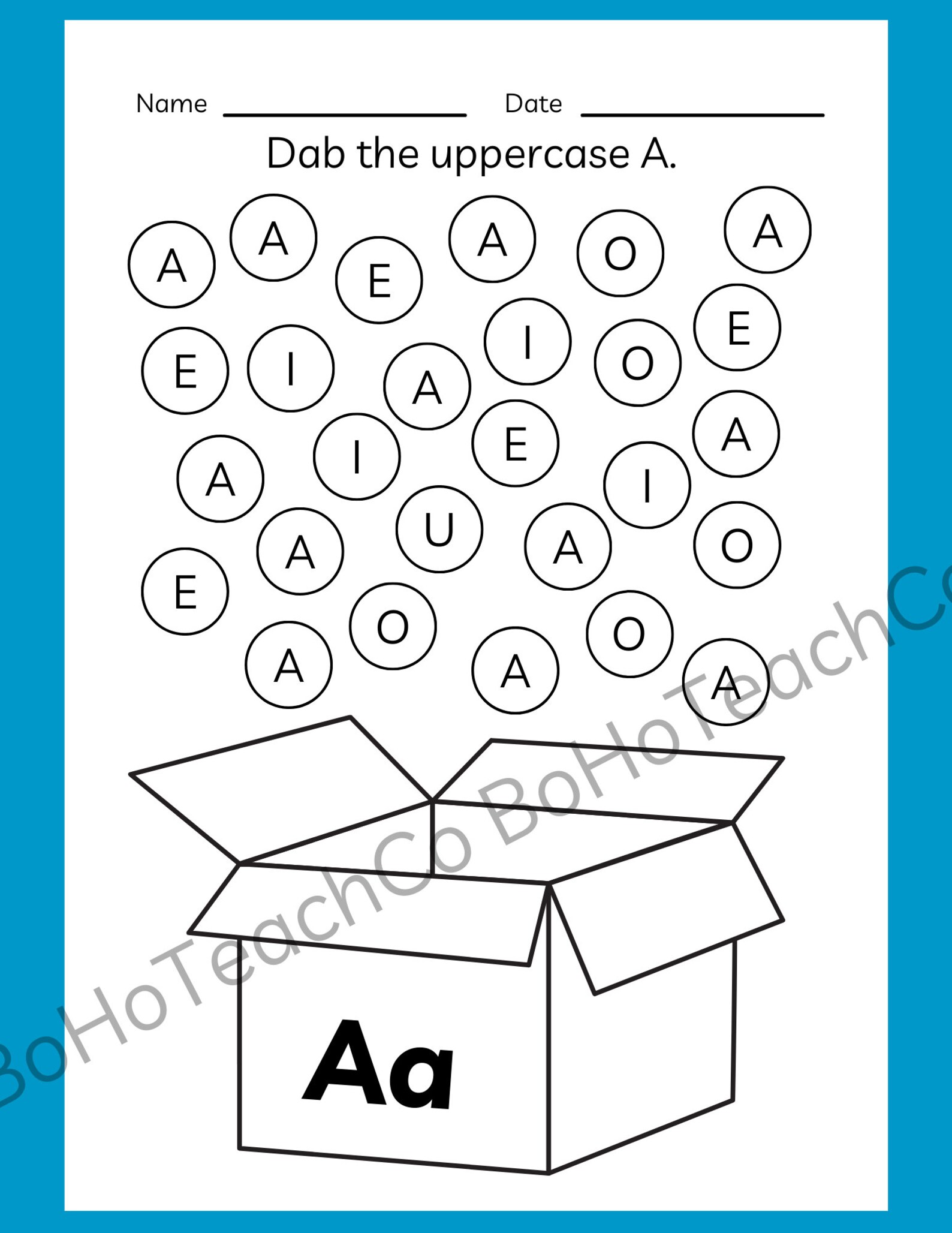 Letter of the Week Worksheets Printable, Alphabet Busy Book, Learning ...