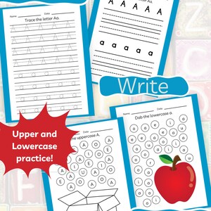 Letter of the Week Worksheets Printable, Alphabet Busy Book, Learning ...