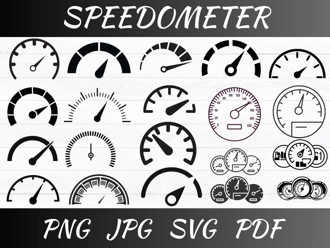 Speedometer SVG Bundle: Racing Car Cut File for Cricut - Etsy