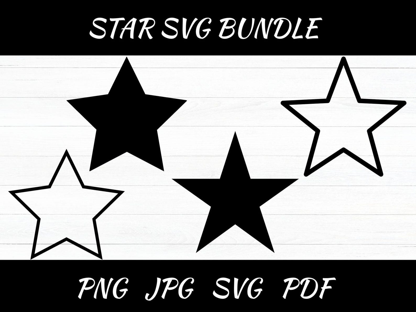 Star SVG Bundle | Star Cut Files, Vector Clipart - Etsy