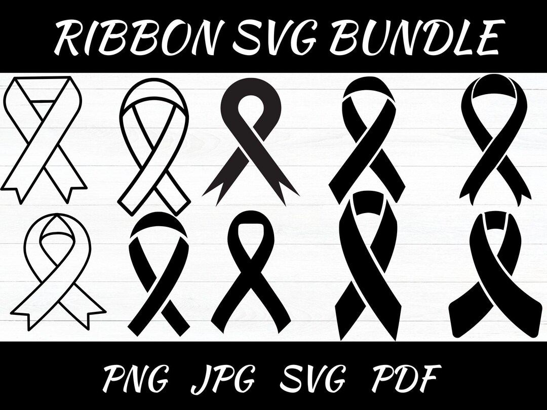 Ribbon SVG Bundle: Cricut & Silhouette Crafting (digital Download) - Etsy