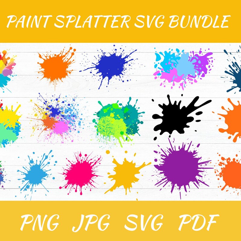 Paint Splats - Etsy