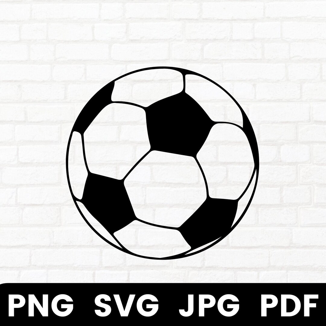 Soccer Ball SVG: Layered Football Cut File - Etsy