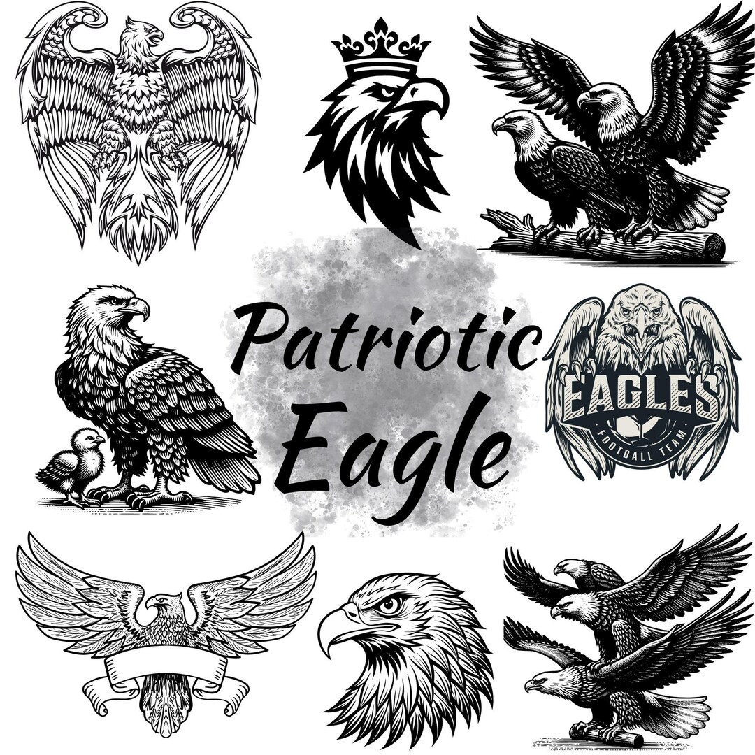 American Eagle SVG Bundle: Patriotic 4th of July Designs - Etsy