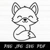 Baby Fox Layered SVG Cut File for Cricut and Silhouette - Forest Animal ...