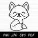Baby Fox Layered SVG Cut File for Cricut and Silhouette - Forest Animal ...