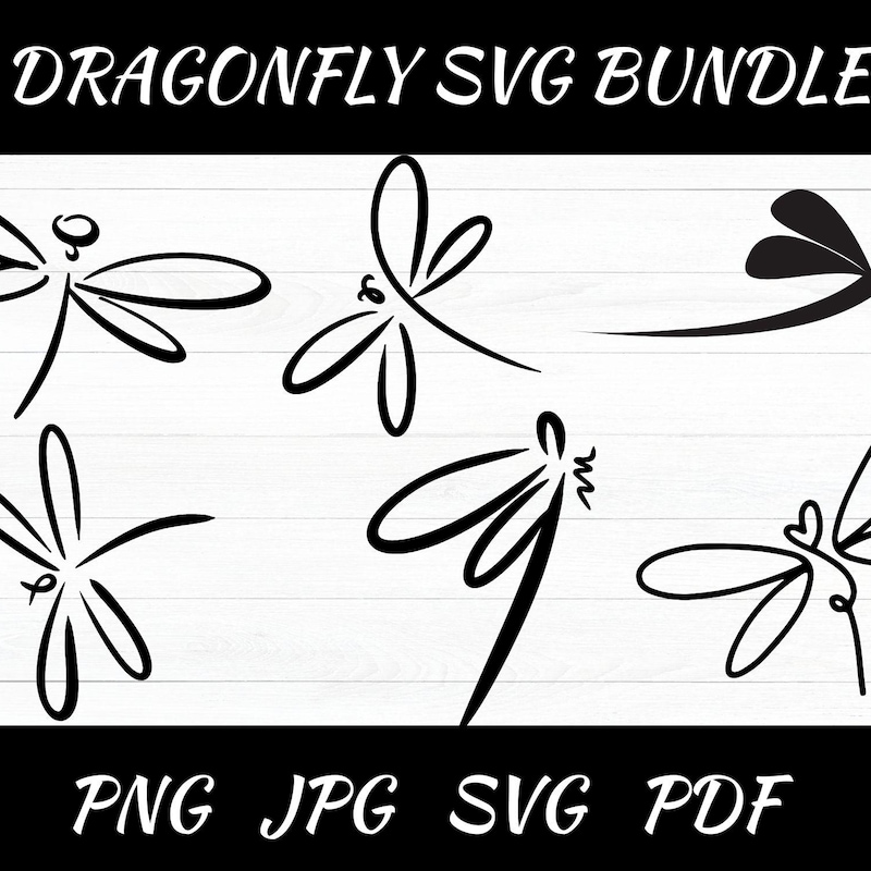 Dragonfly Svg - Etsy