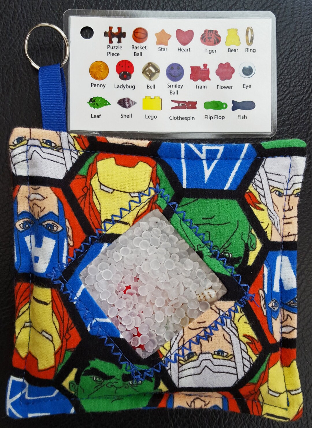 I Spy Bag - Super Heroes - SEWN on Word List, Detachable PICTURE LIST ...