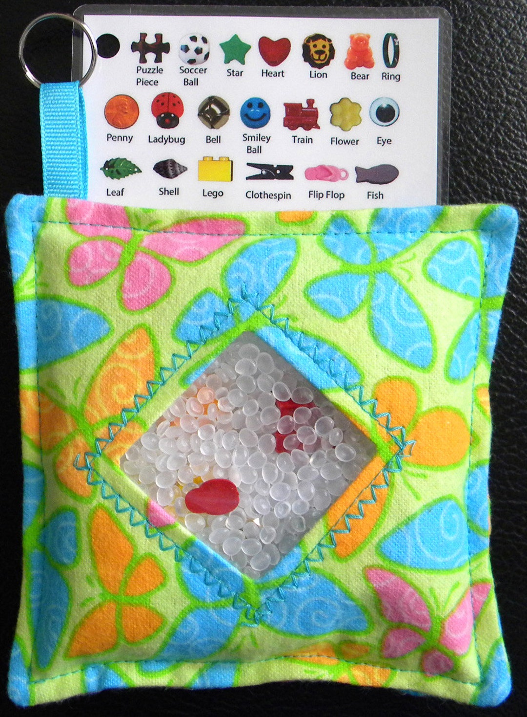 I Spy Bag - SEWN Word List and Detachable PICTURE List- Butterfly ...