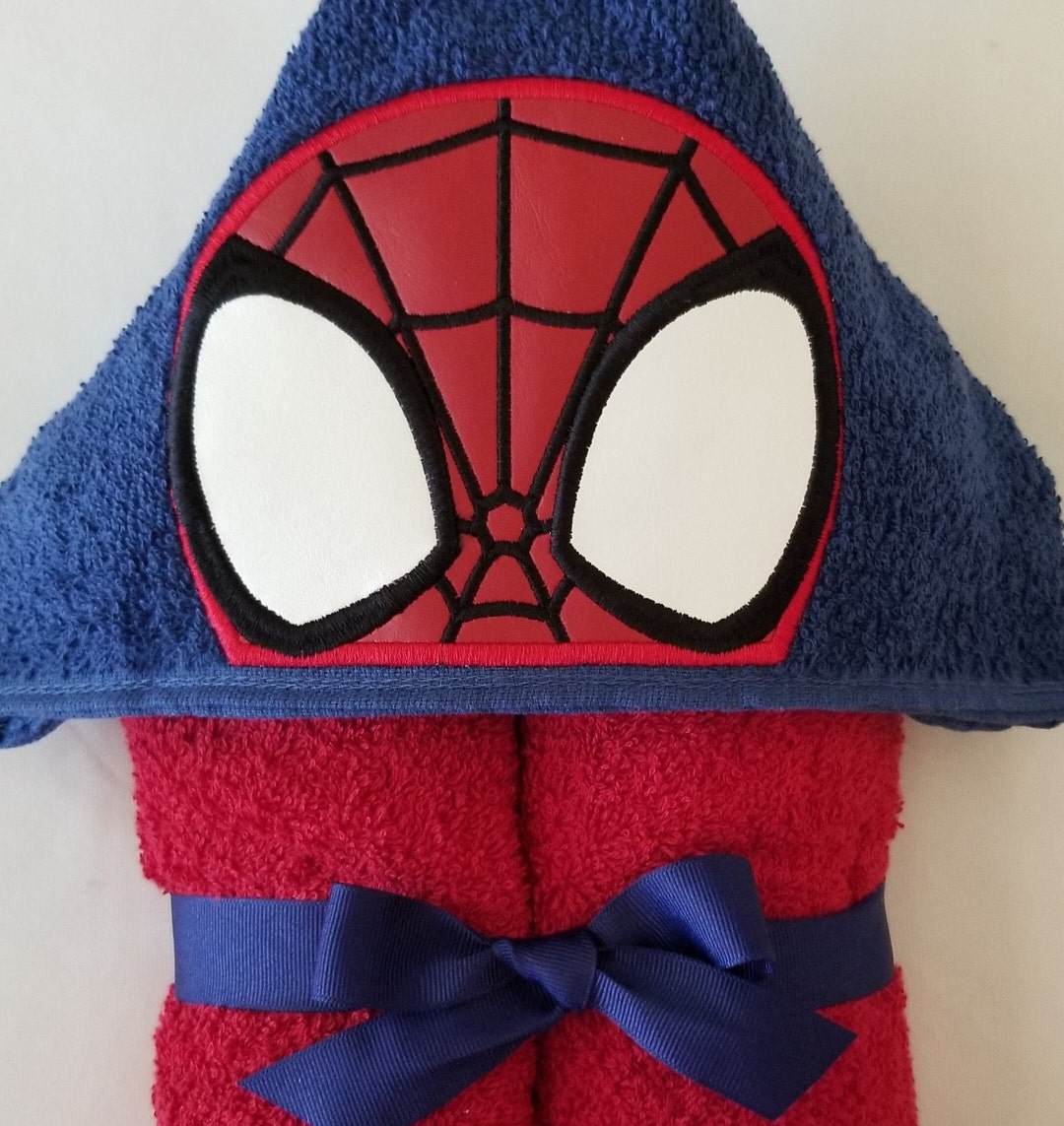 Kids Hooded Towels Lil' Spider Hero, Toddler Gift, Personalized ...