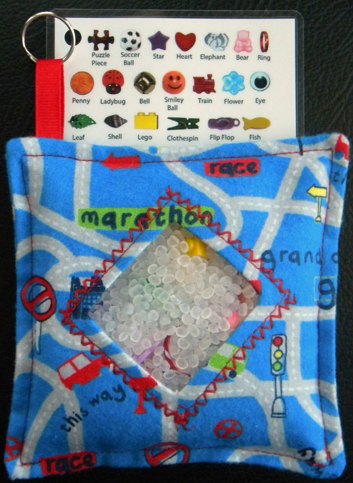 I Spy Bag - Mini With SEWN Word List and Detachable PICTURE LIST- Road ...