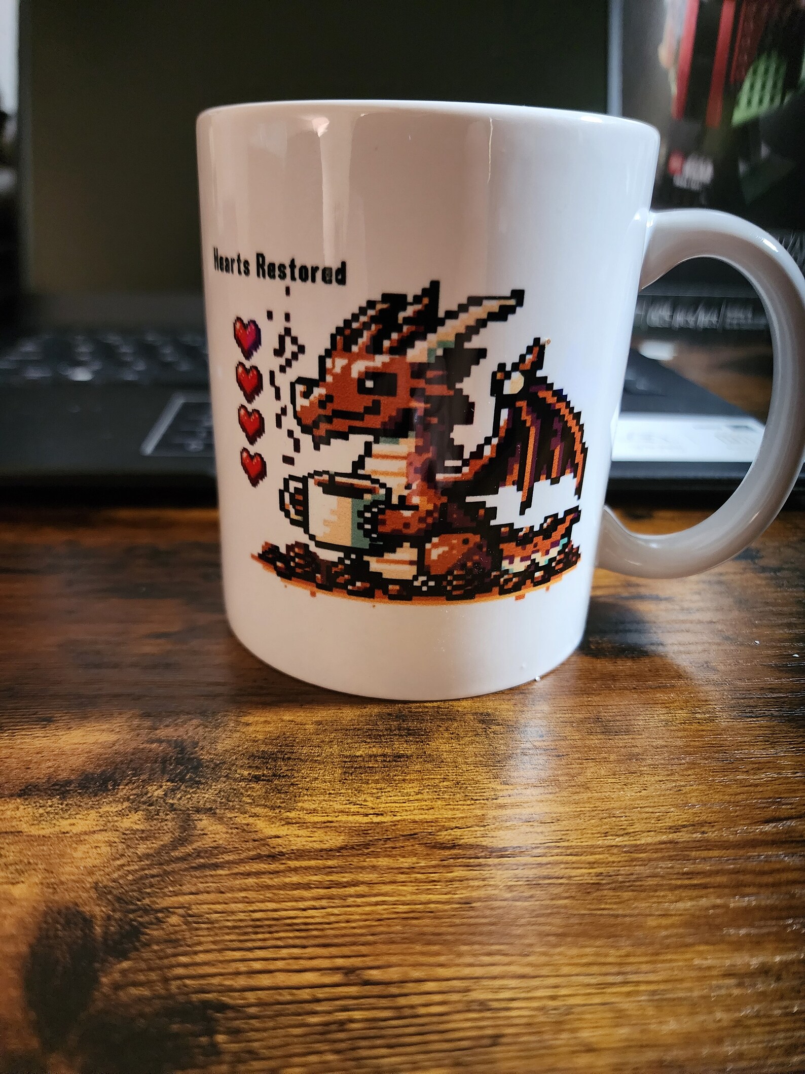 Ceramic Mug 11 Oz Pixel Art Dragon Gamer Mug - Etsy