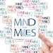 Mind Over Miles Running Sticker 12 Marathonlaptop Sticker, Water Bottle ...