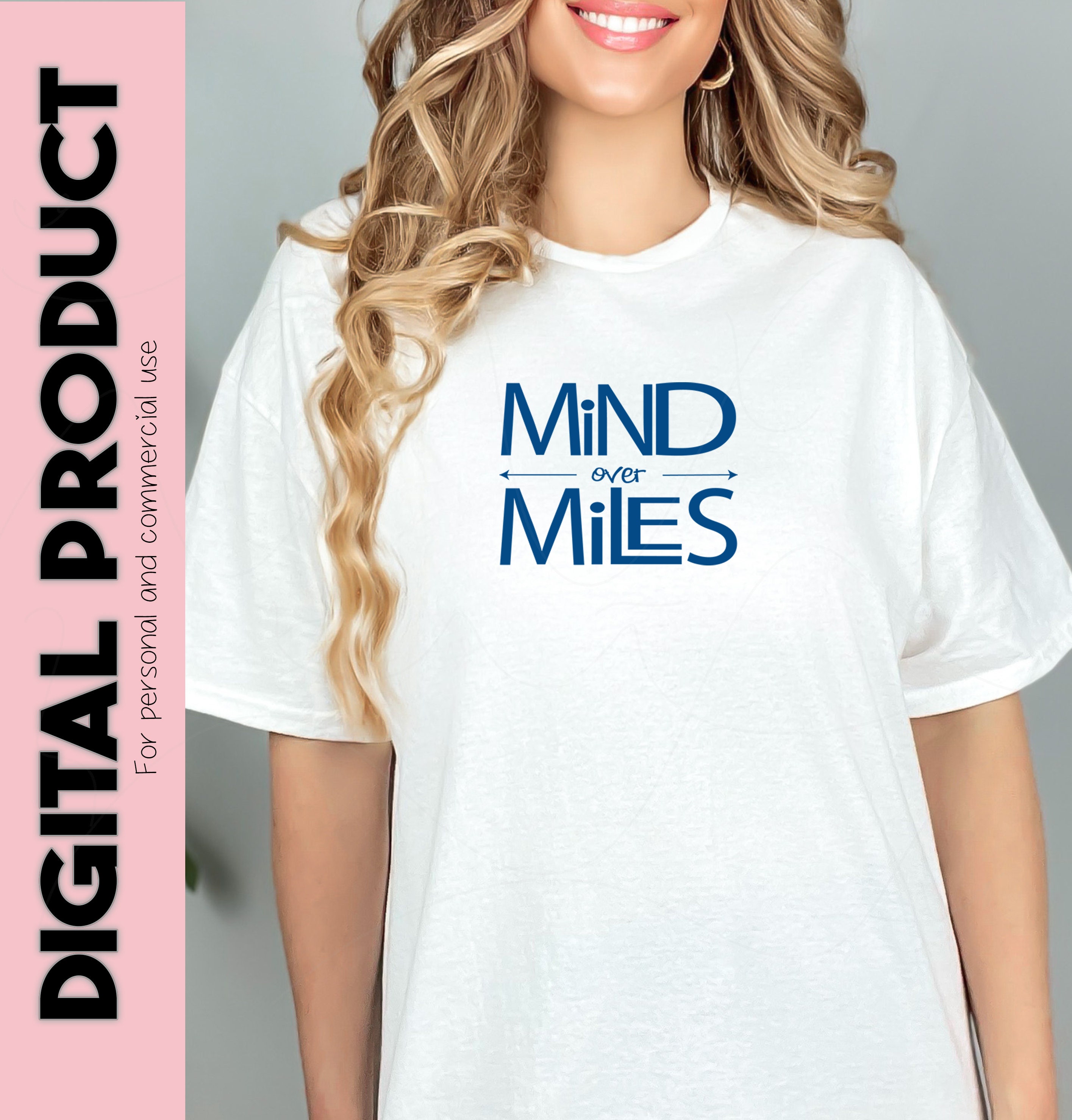 Mind Over Miles SVG Files Motivational Running Inspiration Shirt Quotes ...