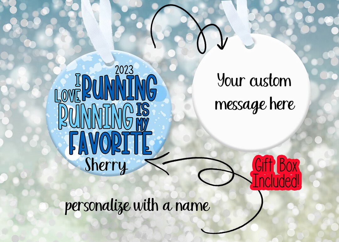 Running Gifts Personalized Ornament Funny Christmas Ornaments - Etsy