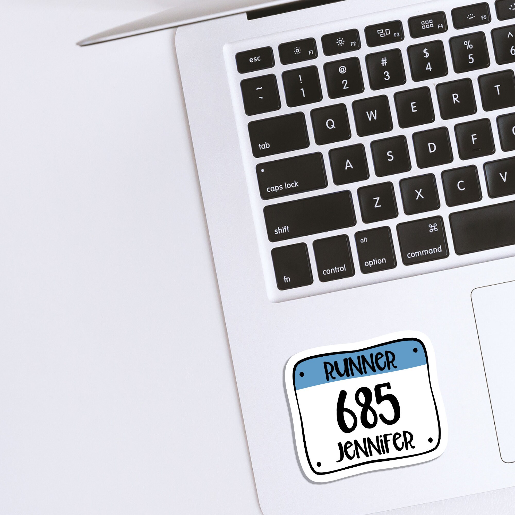 Running Sticker Personalized Name Runner Bib Number 12 Marathon Race 5k ...