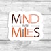 Mind Over Miles Running Sticker 12 Marathonlaptop Sticker, Water Bottle ...