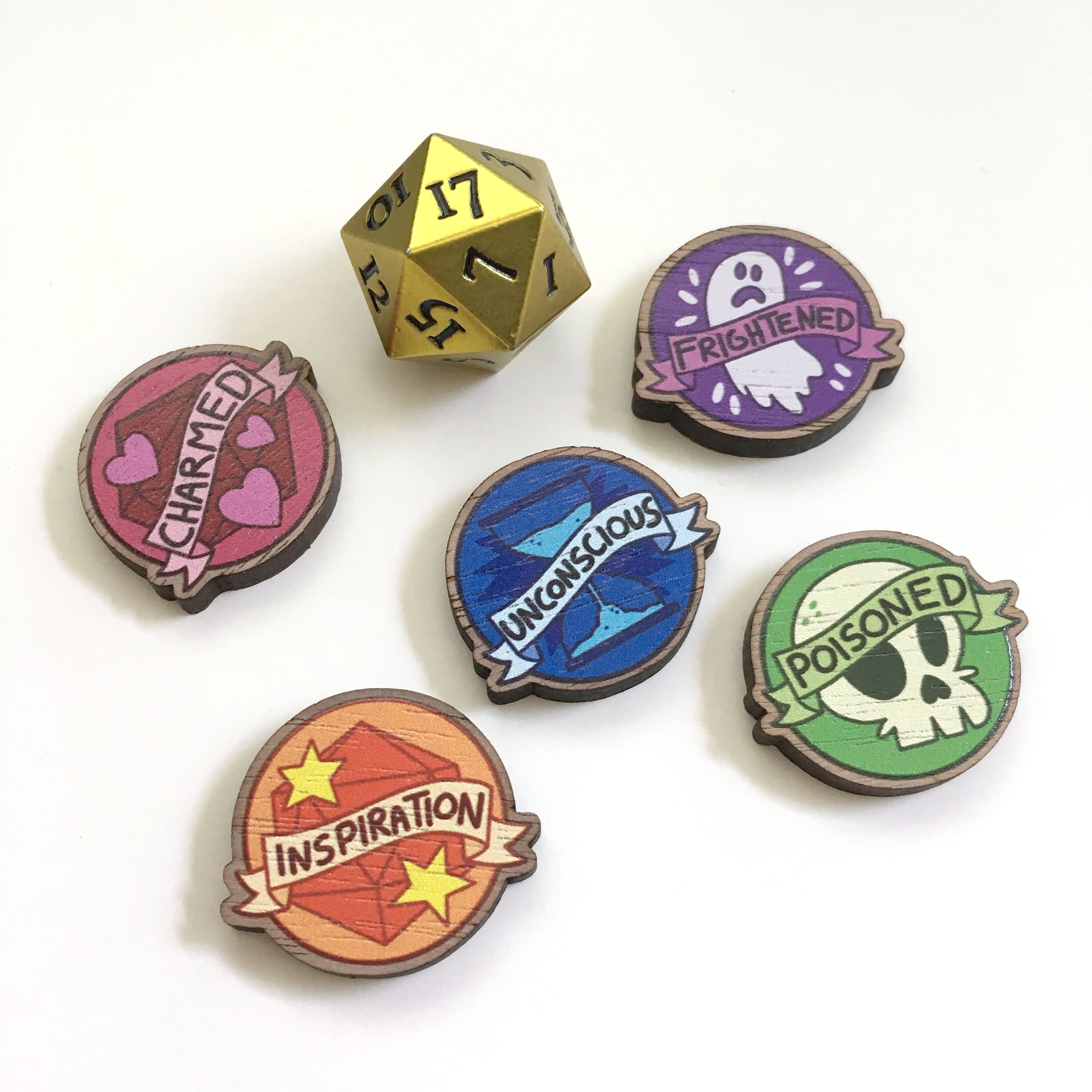 DnD Status tokens | Etsy