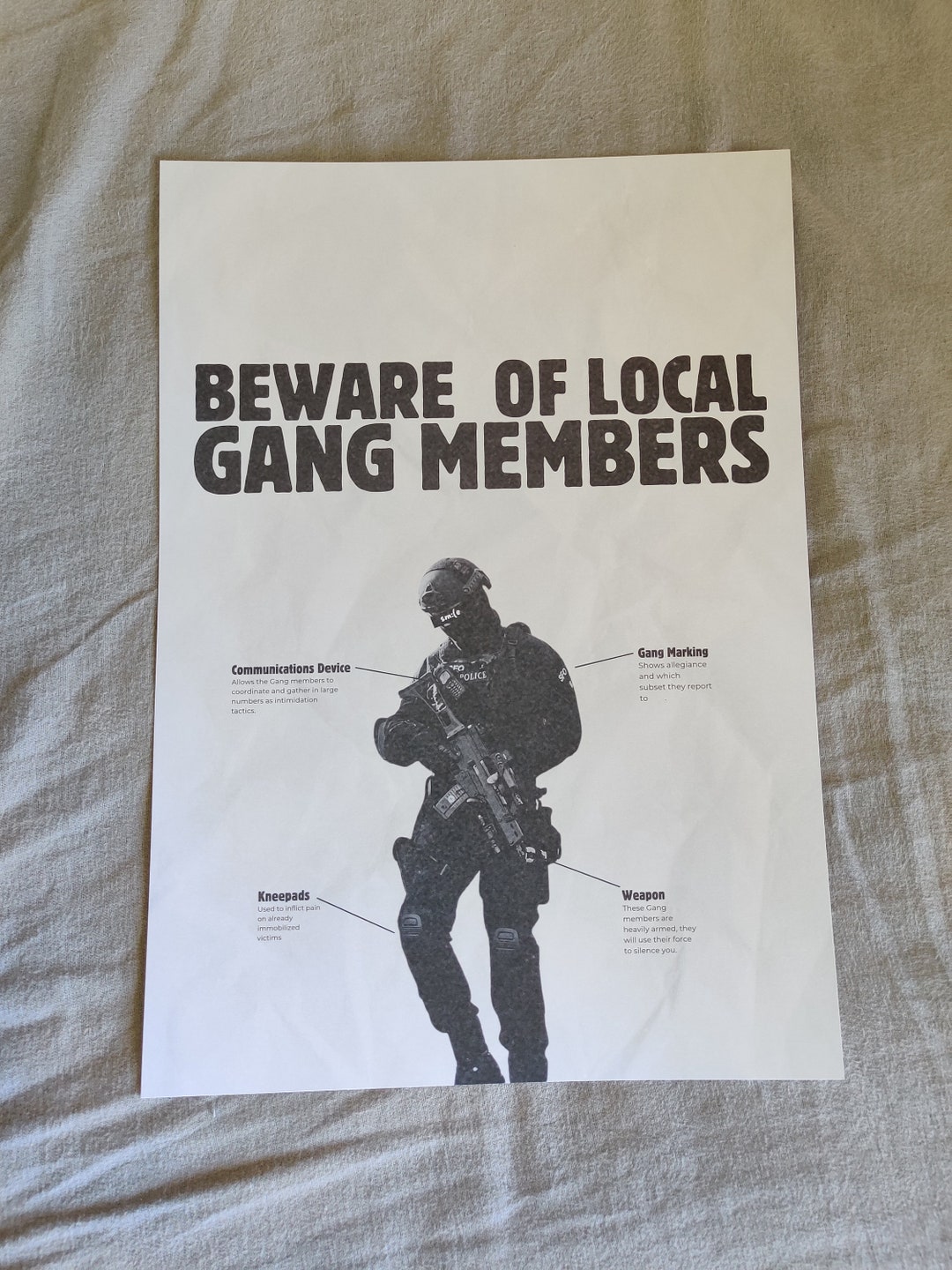 LOCAL GANG MEMBER A3 Poster 100% Recycled Paper - Etsy UK